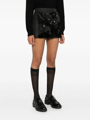 Plan C Sequined Mini Skirt