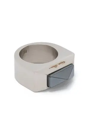 Rick Owens Quartz Pyramid Ring 128 Palladio