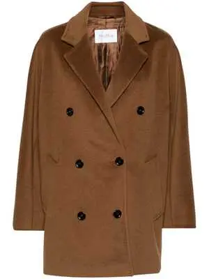Max Mara Rebus Wool-cashmere Coat - Brown