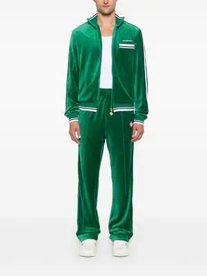 Casablanca Velour Track Jacket - Green