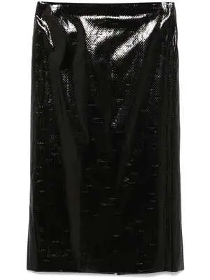 Alexander McQueen Tarpaulin Pencil Midi Skirt