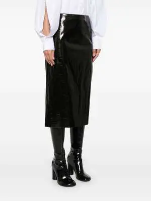 Alexander McQueen Tarpaulin Pencil Midi Skirt