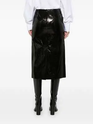 Alexander McQueen Tarpaulin Pencil Midi Skirt