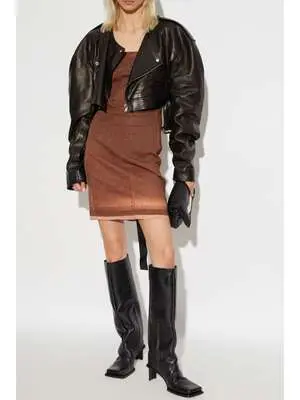 Rick Owens Strapless Denim Dress - Orange