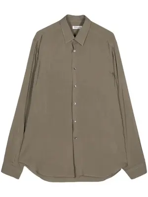 LEATHERSMITH OF LONDON Classic-collar Cotton Shirt