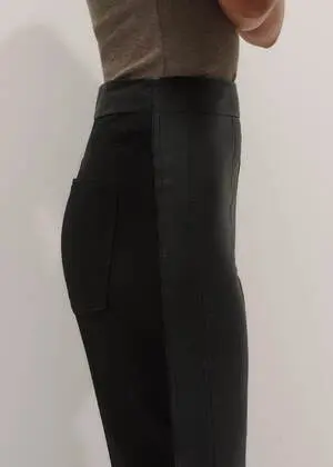 ME+EM High Stretch Leather Mix Legging