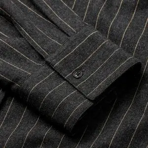 ME+EM Pinstripe Forever Tailoring Shirt - Charcoal Pinstripe