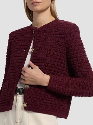 Ba&sh Gaspard Cotton-blend Knit Cardigan