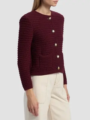 Ba&sh Gaspard Cotton-blend Knit Cardigan
