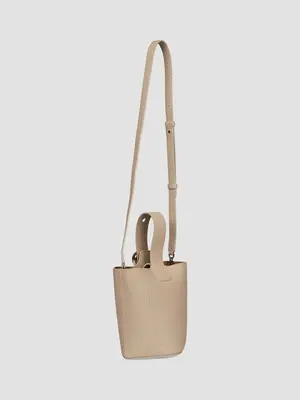 Loewe Mini Pebble Leather Bucket Bag - Sand