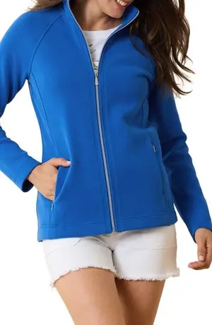 Tommy Bahama Aruba Zip Jacket - Cobalt Sea