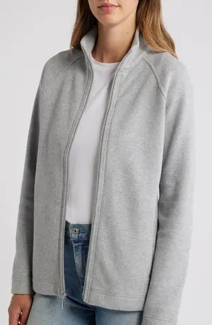 Tommy Bahama Aruba Zip Jacket - Fossil Grey Heather
