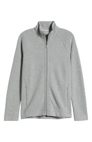 Tommy Bahama Aruba Zip Jacket - Fossil Grey Heather