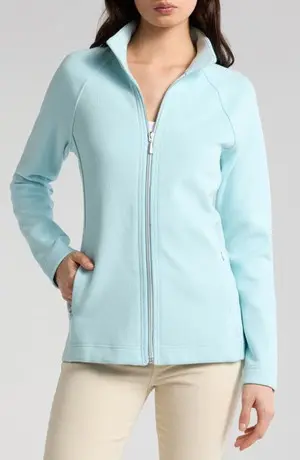 Tommy Bahama Aruba Zip Jacket - Iced Aqua