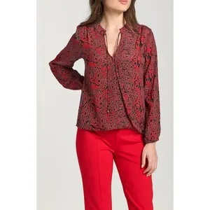 APNY Printed Blouse - Red