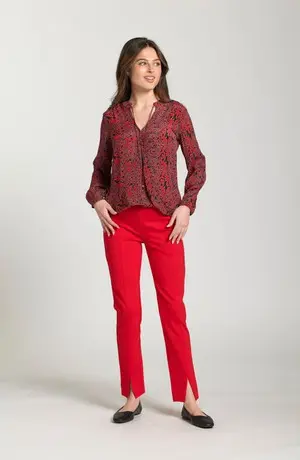 APNY Printed Blouse - Red