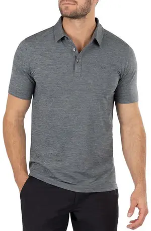 Travis Mathew Heating Up Polo - Heather Grey