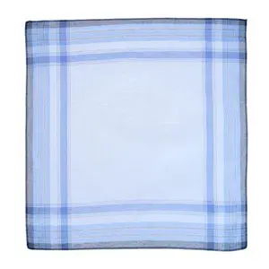 Trafalgar Checked Cotton Handkerchiefs - Blue Multi