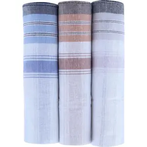 Trafalgar Checked Cotton Handkerchiefs - Blue Multi