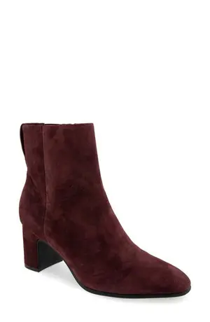 Aerosoles Magnus Bootie - Deep Aubergine Suede