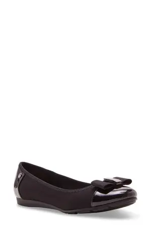 Anne Klein Alive Cap Toe Flat - Black Multi