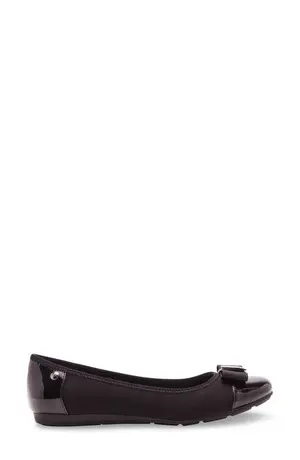 Anne Klein Alive Cap Toe Flat - Black Multi