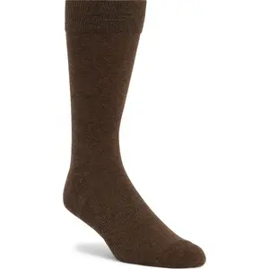 Nordstrom Cushion Foot Crew Socks - Brown Heather
