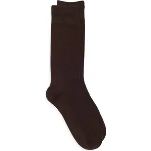 Nordstrom Cushion Foot Crew Socks - Brown Seal