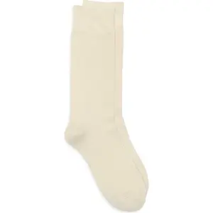 Nordstrom Cushion Foot Crew Socks - Ivory Dove