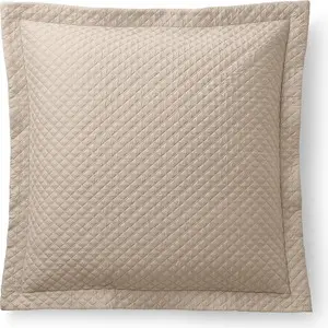 Ralph Lauren Argyle Quilted Organic Cotton Sateen Sham - Coastal Sand