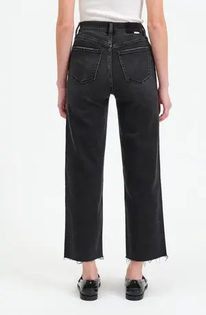 DAZE Pleaser High-waist Crop Jeans - Twilight