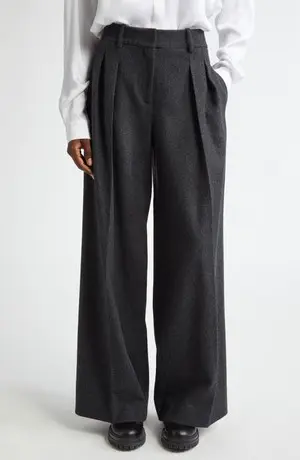 Michael Kors Pleated Flannel Pants