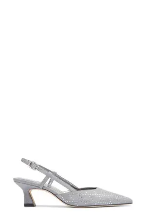 STUART WEITZMAN Vinnie Crystal Slingback Pumps