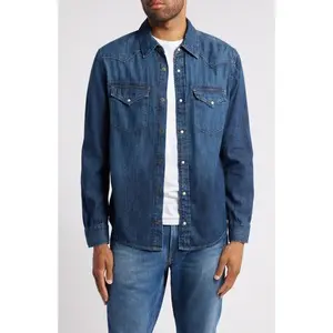 Ag Aiden Western Denim Snap-up Shirt - Exhibition