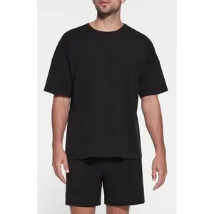 SKIMS Oversize Stretch Crewneck T-shirt - Obsidian