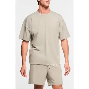 SKIMS Oversize Stretch Crewneck T-shirt Shale