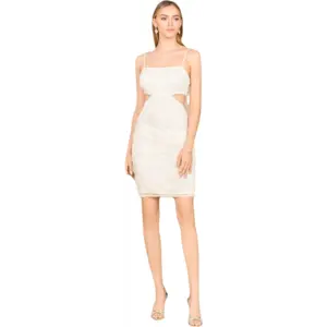 LARA NEW YORK Short Cutout Dress - Ivory
