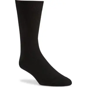 Nordstrom Ribbed Crew Socks - Black