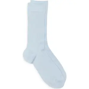 Nordstrom Ribbed Crew Socks - Blue Celestial
