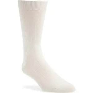 Nordstrom Ribbed Crew Socks - White