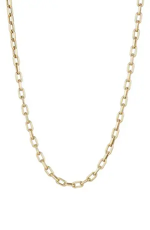 Adina Reyter Italian Chain Link Necklace Yellow Gold