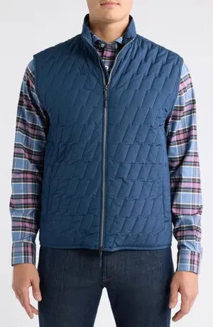Johnnie-o Belfry Quilted Vest - Navy