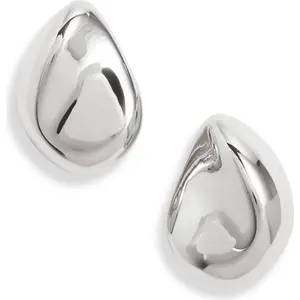 Nordstrom Nordstrom Teardrop Stud Earrings Rhodium