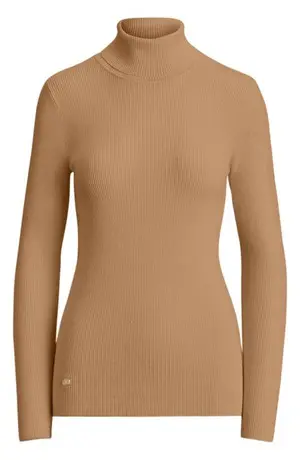 Ralph Lauren Ribbed Turtleneck Sweater - Classic Camel