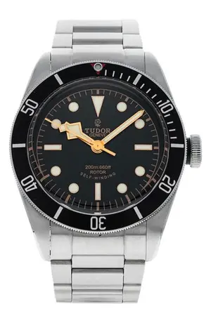 WATCHFINDER & CO. Tudor Heritage Black Bay Bracelet Watch - Black/silver