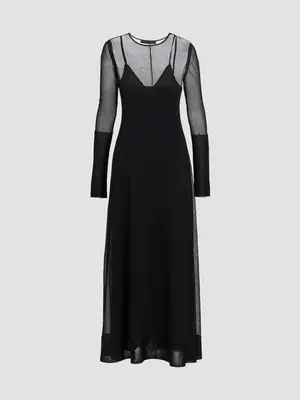 Proenza Schouler Anneliese Silk Organza Maxi Dress - Black