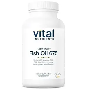 VITAL NUTRIENTS Ultra Pure Fish Oil 675 High Omega-3 Dha 90 Softgels - One-color