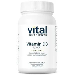 VITAL NUTRIENTS Vitamin D3 2000iu Veg 90 Capsules - One-color