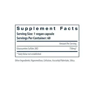 VITAL NUTRIENTS Vegan Glucosamine Sulfate 120 Capsules