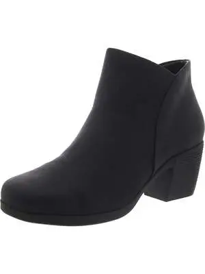 Clarks Un Lindel Zip Womens Leather Embossed Ankle Boots - Multi